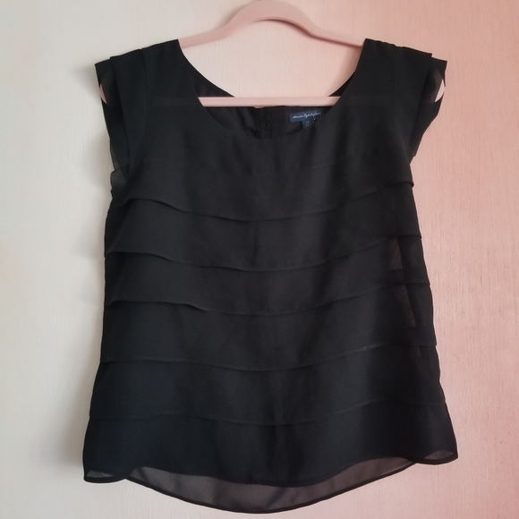 American Eagle Outfitters | Tops | Nwot American Eagle Shear Tiered Top ...